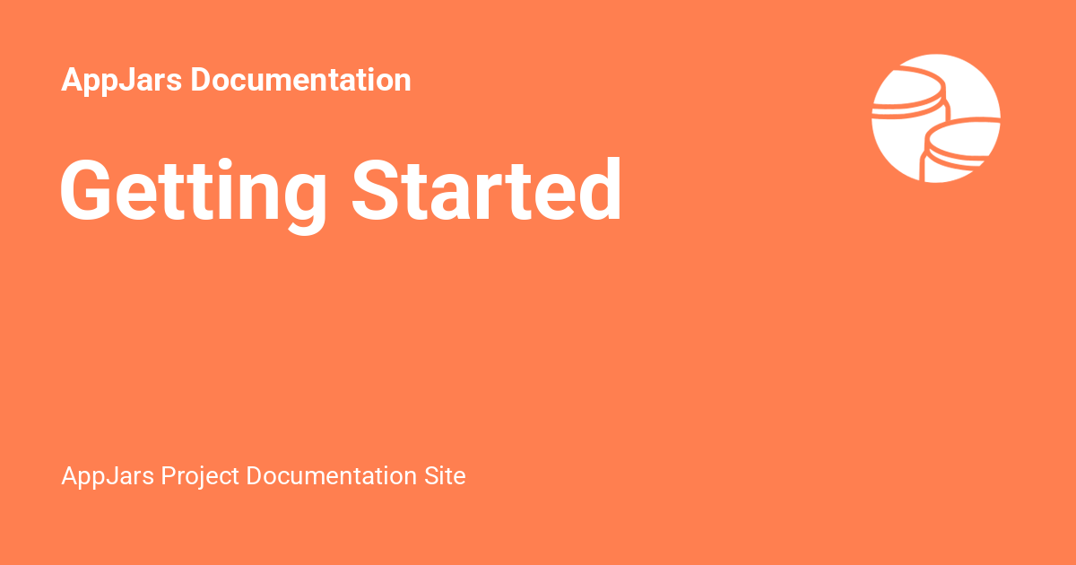 Getting Started - AppJars Documentation